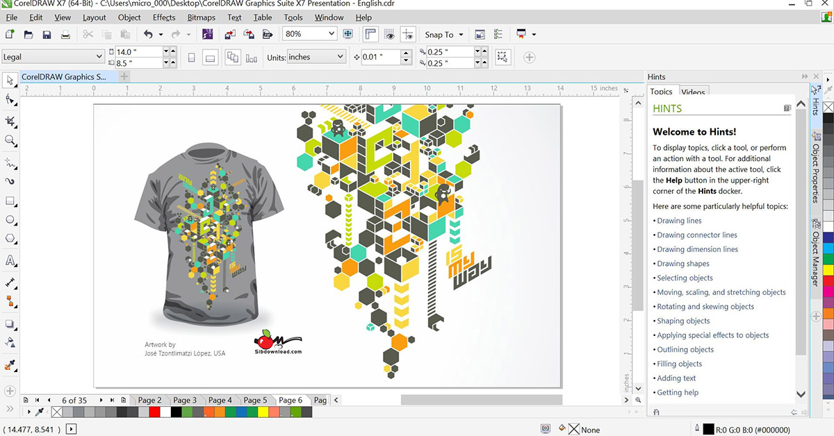 Yeni Ba layanlar I in CorelDRAW Graphics Suite X8 Eti Bilgisayar